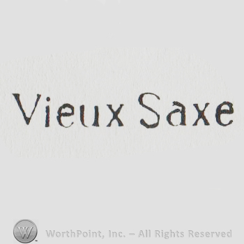Mark with the text VIEUX SAXE with the initials | #10014
