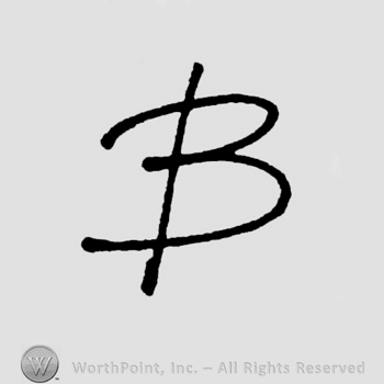 Mark with B letter hand written | #10273