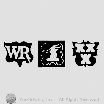 Mark with The letters "WR", a goat and a castle. | #104070