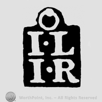 Mark with The letters "J.L J.R" and a ring. | #104553