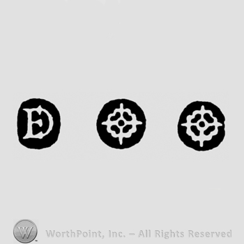 Mark with The monogram of letters "ED" and two | #104677