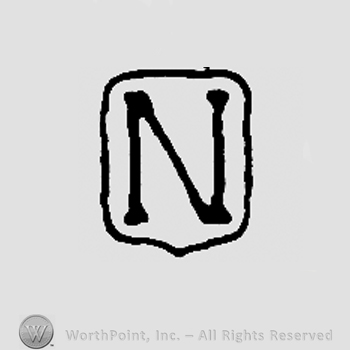Mark with Uppercase N on a shield | #105024