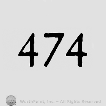 Mark with Number 474 | #105153