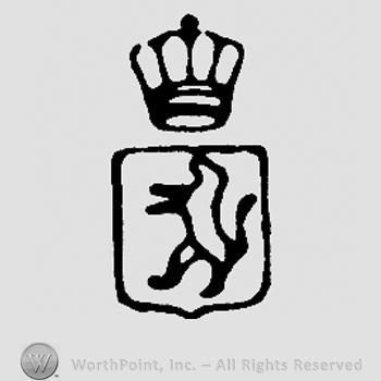 Mark with Pranced lion on a shield, crown above | #105386