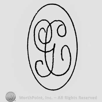 Mark with Monogram in oval. | #105677