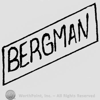Mark with BERGMAN written in rectangle. | #105918