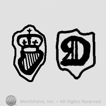 Mark with Harp, crown above and date-letter D | #106613