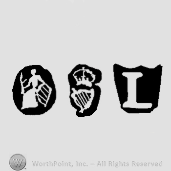 Mark with Britannia and Harp, crown above and | #106645