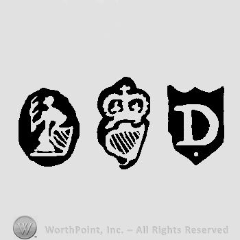 Mark with Britannia and Harp, crown above and | #106662