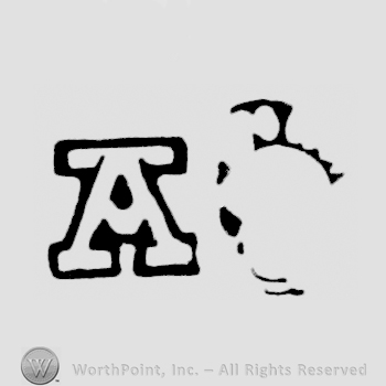 Mark with Letter A and an indecipherable mark | #106911