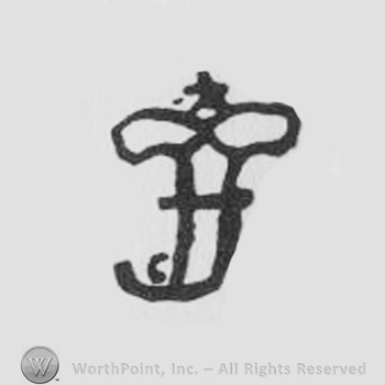 Mark with Stylized handwritten F, cross above | #109597