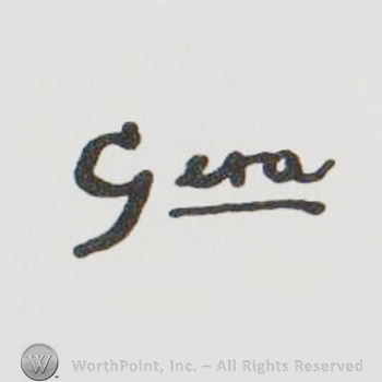 Mark with the word GERA handwritten | #109607