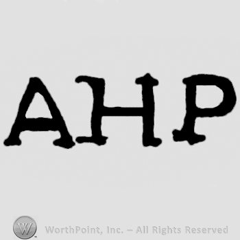 Mark with The letters "AHP". | #110240
