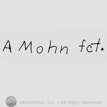 Mark with The text "A Mohn fct.". | #110270