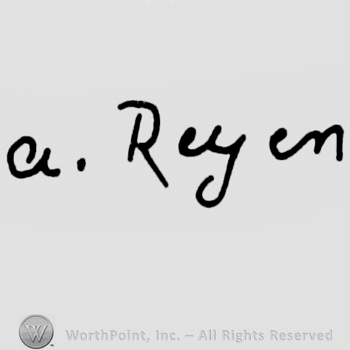 Mark with The text "a. Reyen". | #110293