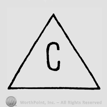 Mark with The letter “C” and a triangle. | #110454