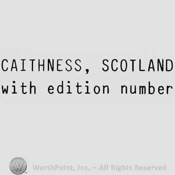Mark with The text "CAITHNESS, SCOTLAND with | #110461