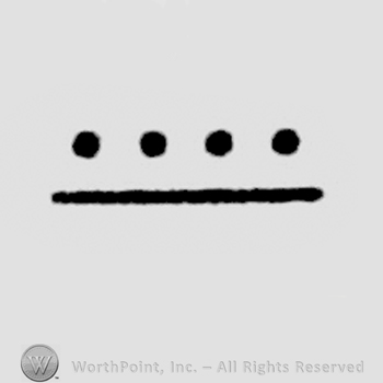 Mark with Four dots and a line. | #110472