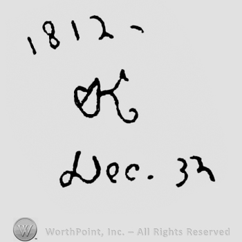 Mark with The number "1812", the letter "K", and | #110630