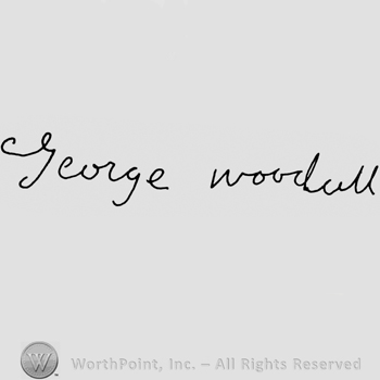 Mark with The text "George Woodall". | #110753