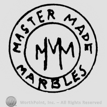 Mark with The text "MASTER MADE MARBLES", the | #111095