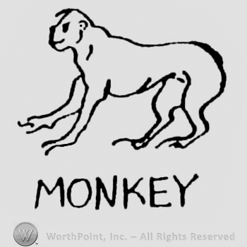 Mark with A monkey and the word "MONKEY". | #111119