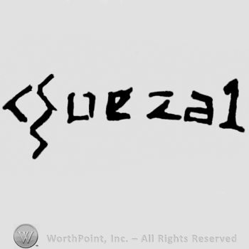 Mark with The word "Quezal". | #111233