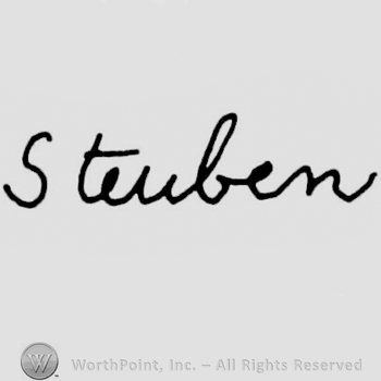 Mark with The word "Steuben". | #111347