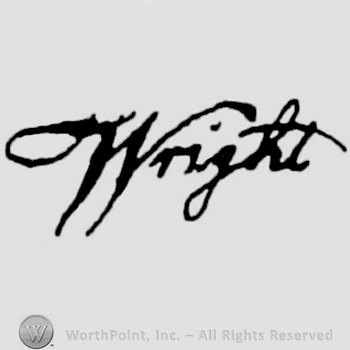 Mark with The word "Wright". | #111496