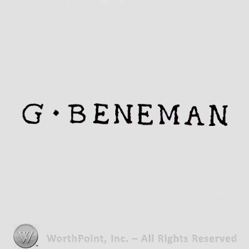 Mark with G BENEMAN written with a point between | #111514
