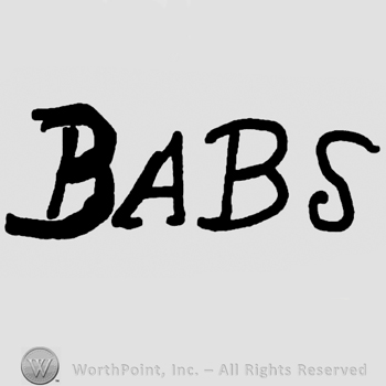 Mark with Babs written with uppercase letters | #113644