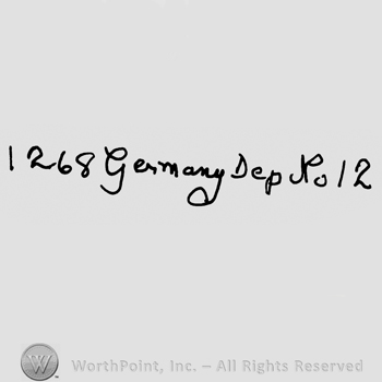 Mark with Number 1268, Germany Dep. | #113665