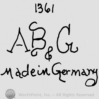 Mark with Capital AB&G. under number 1361, Made | #113681