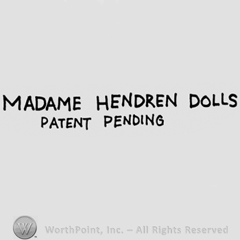 Mark with Madame Hendren Dolls Patent Pending | #113821