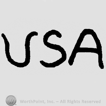 Mark with USA written with bold capital letters | #113826
