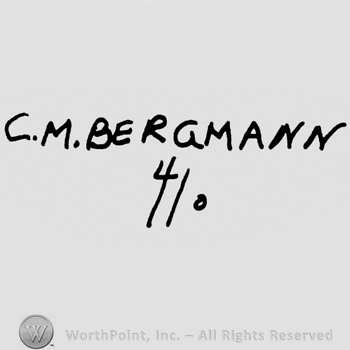 Mark with C.M. Bergmann written with uppercase | #113929