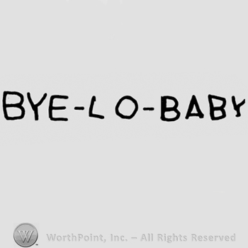 Mark with Bye-Lo-Baby written with uppercase | #114035