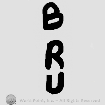 Mark with Uppercase BRU written vertically | #114056
