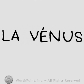Mark with La Venus written with uppercase letters | #114106