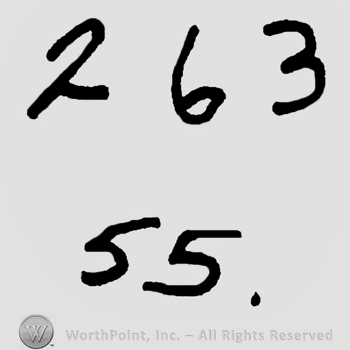 Mark with Number 263 over number 55 | #114109