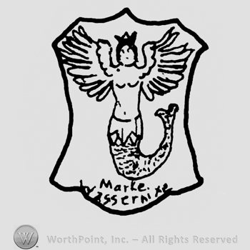 Mark with Mermaid with crown and wings, Marke | #114122