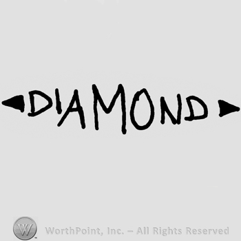 Mark with Diamond written with uppercase letters, | #114240