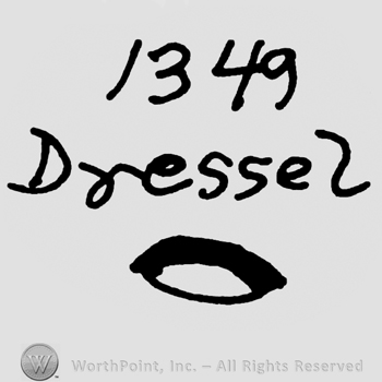 Mark with Number 1349 over Dressel handwritten | #114264