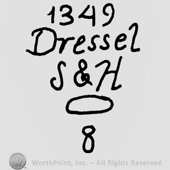 Mark with Number 1349 over Dressel handwritten, | #114293