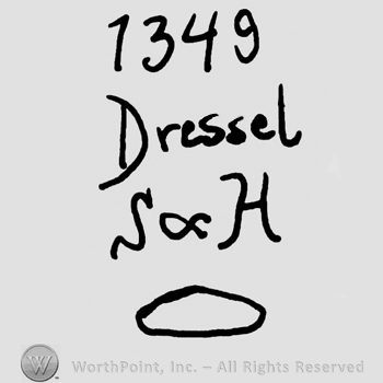 Mark with Number 1349 over Dressel handwritten, | #114311