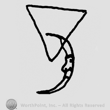 Mark with Triangle and crescent moon | #114519