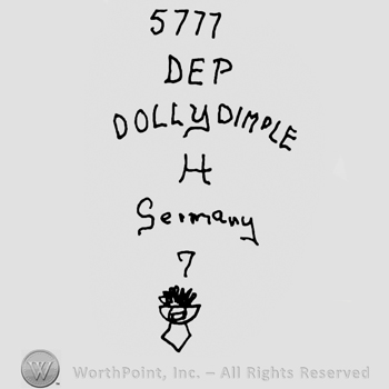 Mark with Number 5777 over Dep Dolly Dimole | #114583