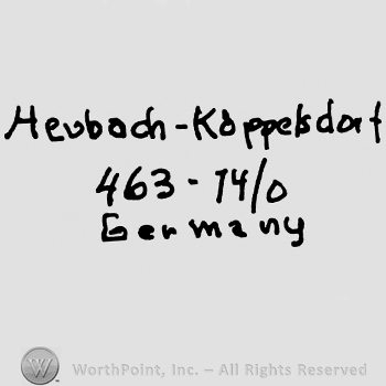 Mark with Heubach Koppelsdorf written with | #114697