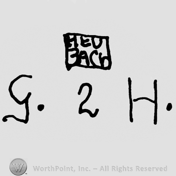 Mark with HeuBach written with uppercase letters | #114726