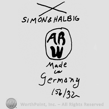 Mark with Crossed lines, Simon & Halbig written | #114743